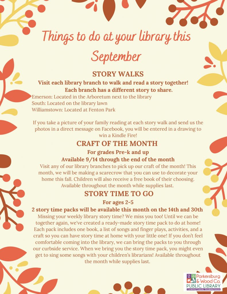 Fall Fun for September – Parkersburg & Wood County Public Library