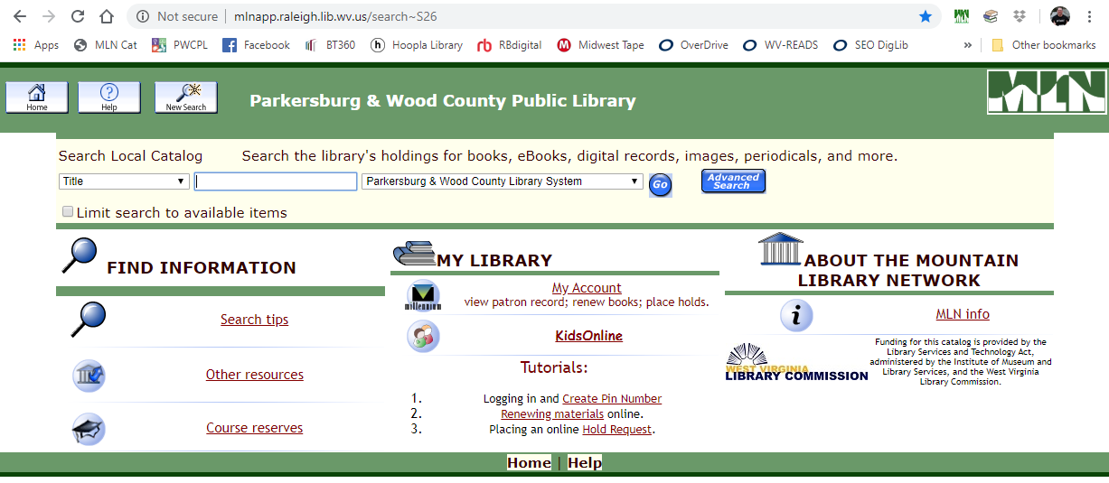 Online Hold Request Instructions – Parkersburg & Wood County Public Library