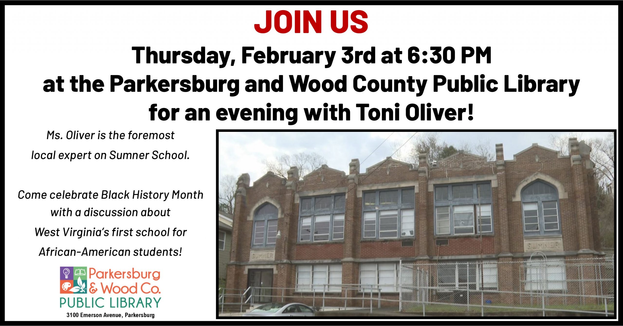 Toni Oliver 2022 – Parkersburg & Wood County Public Library