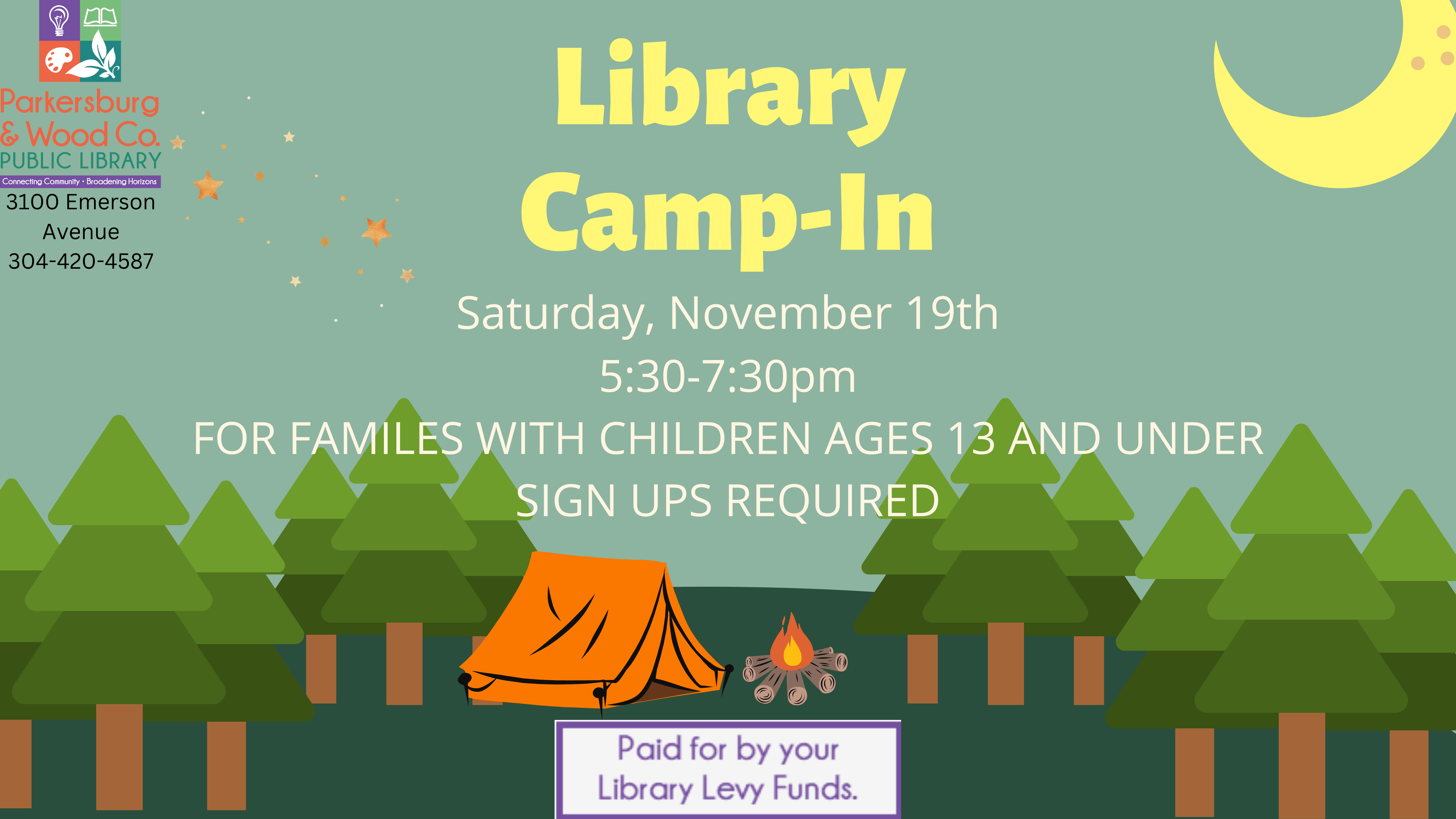 Library Camp In November Emerson – Parkersburg & Wood County Public Library