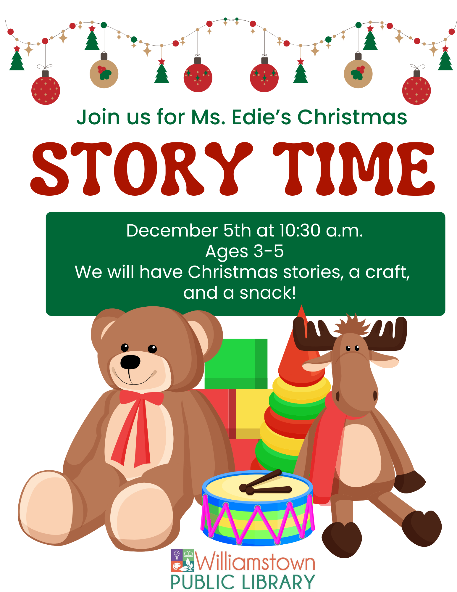 Christmas Story Time – Parkersburg & Wood County Public Library